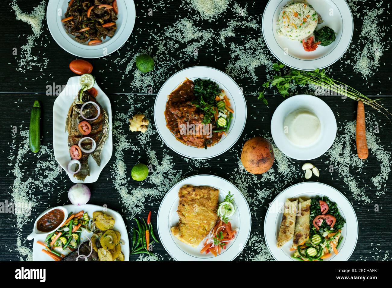 Kenyan cuisine includes ugali, chapati, githeri, goat, Nyama Choma ...