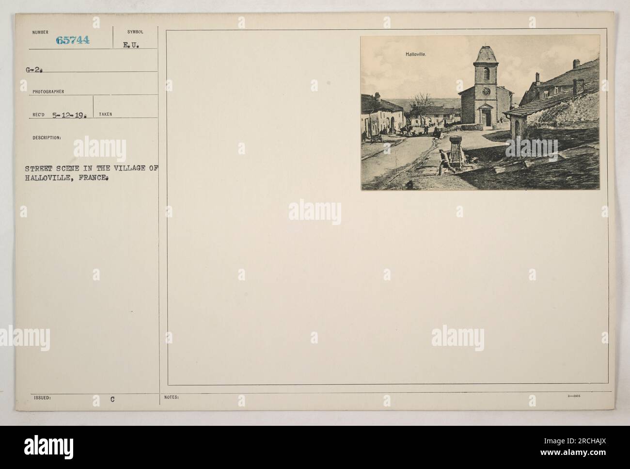 "Soldiers and civilians gather in the streets of Hallville, France ...