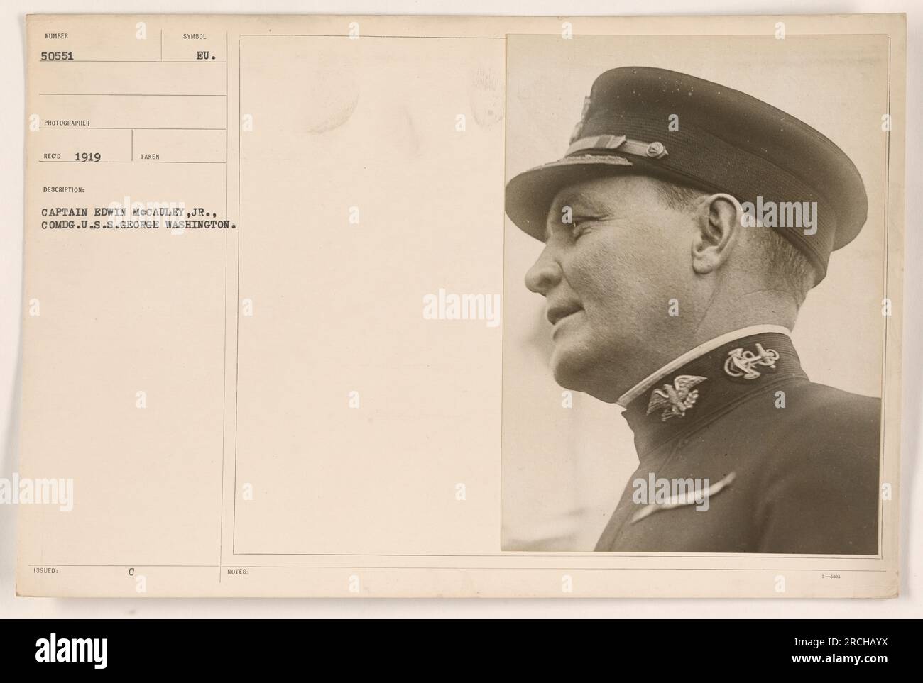 Captain Edwin McCauley Jr., commanding officer of the USS George ...