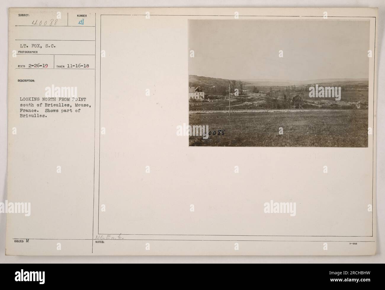 A photograph taken during World War One shows Lieutenant Fox ...