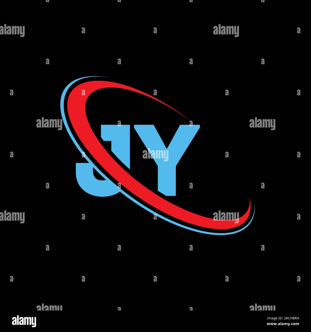 JY J Y letter logo design. Initial letter JY linked circle upercase ...