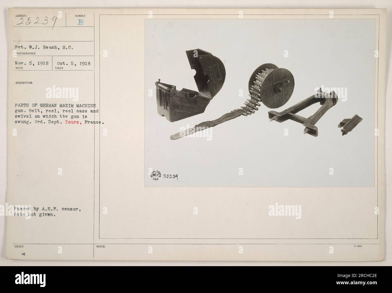 Maxim machine gun parts hi-res stock photography and images - Alamy