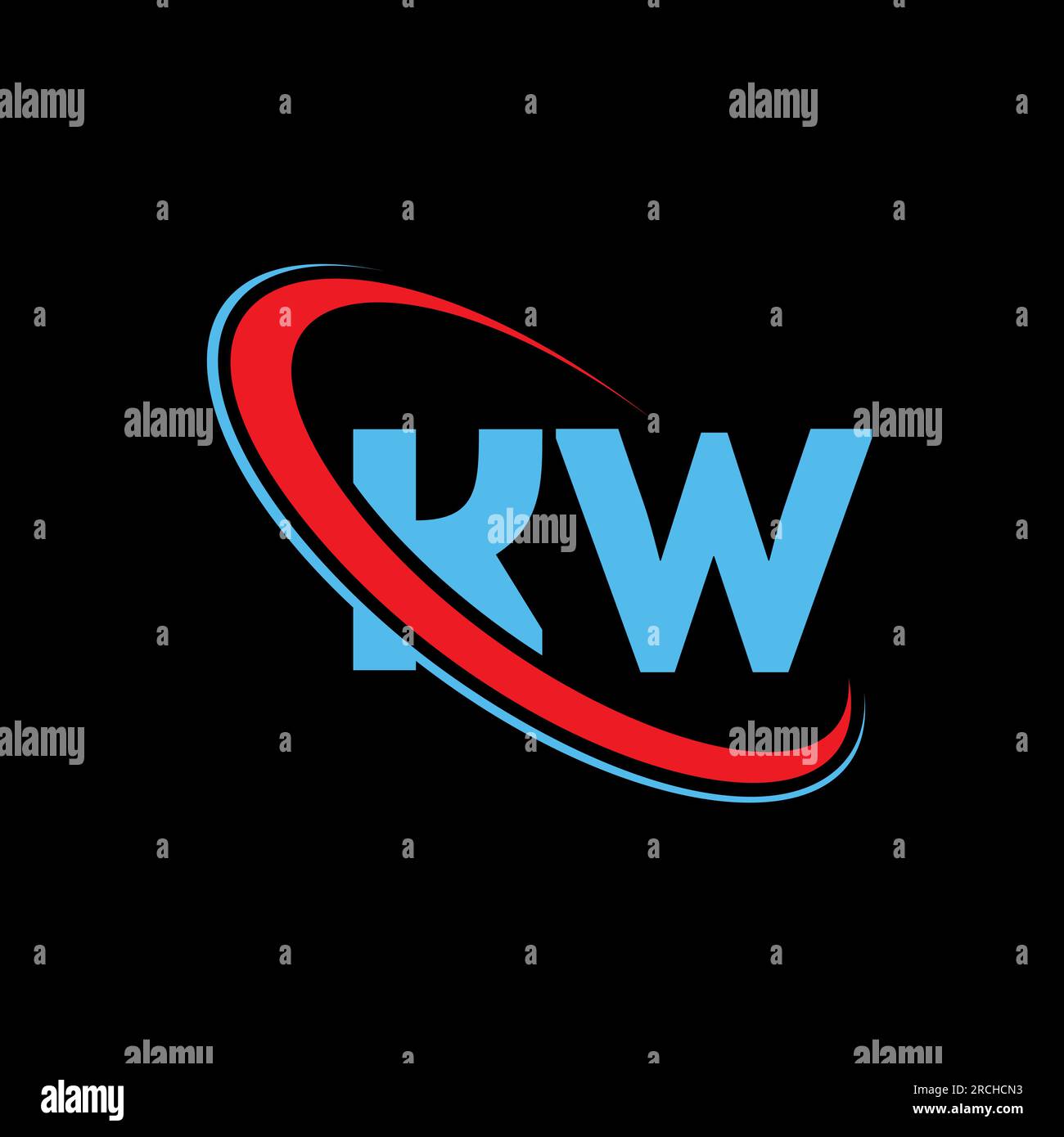 Kw initials logo hi-res stock photography and images - Alamy