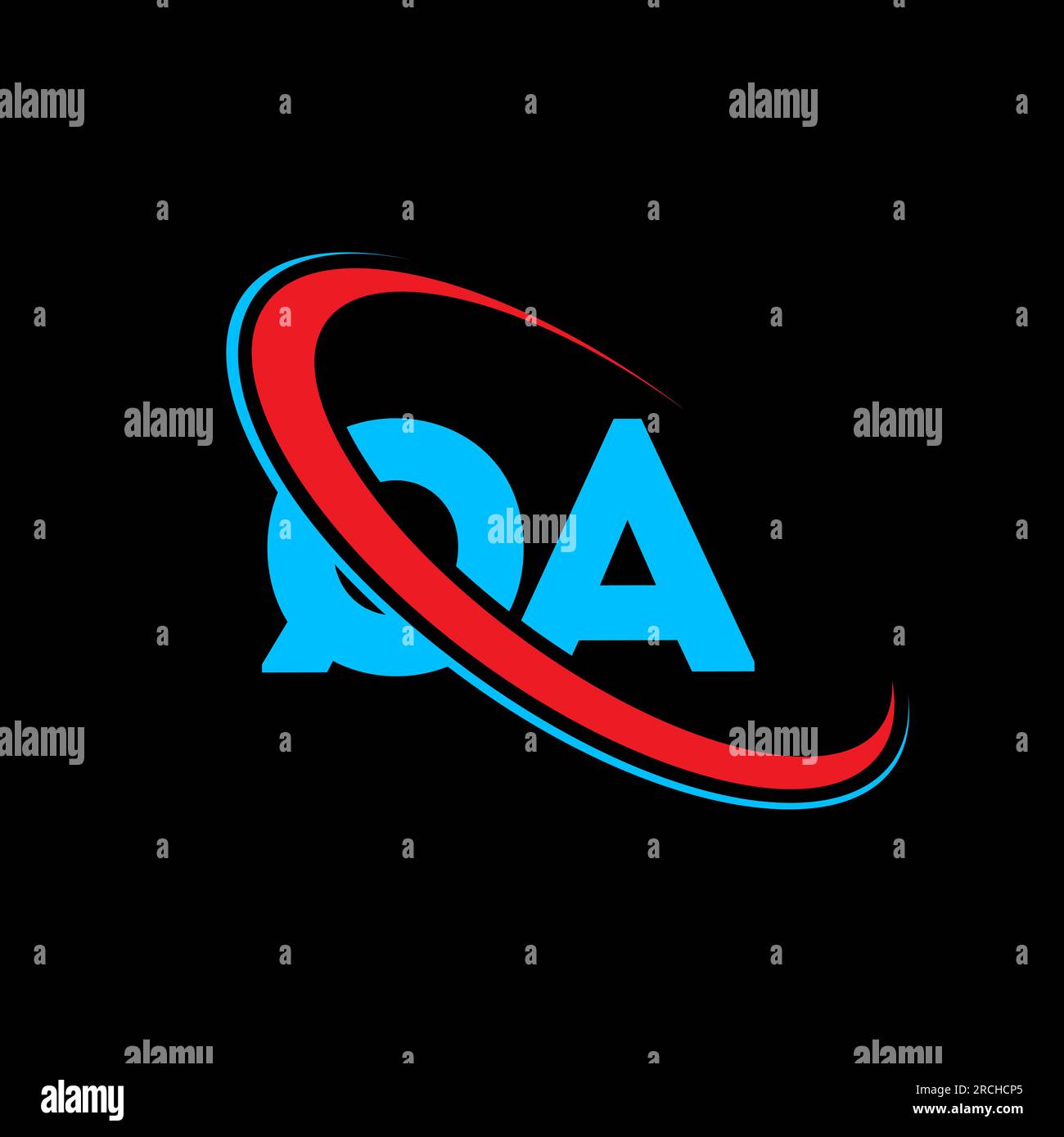 QA Q A letter logo design. Initial letter QA linked circle uppercase ... QA Q A letter logo design. Initial letter QA linked circle uppercase ...