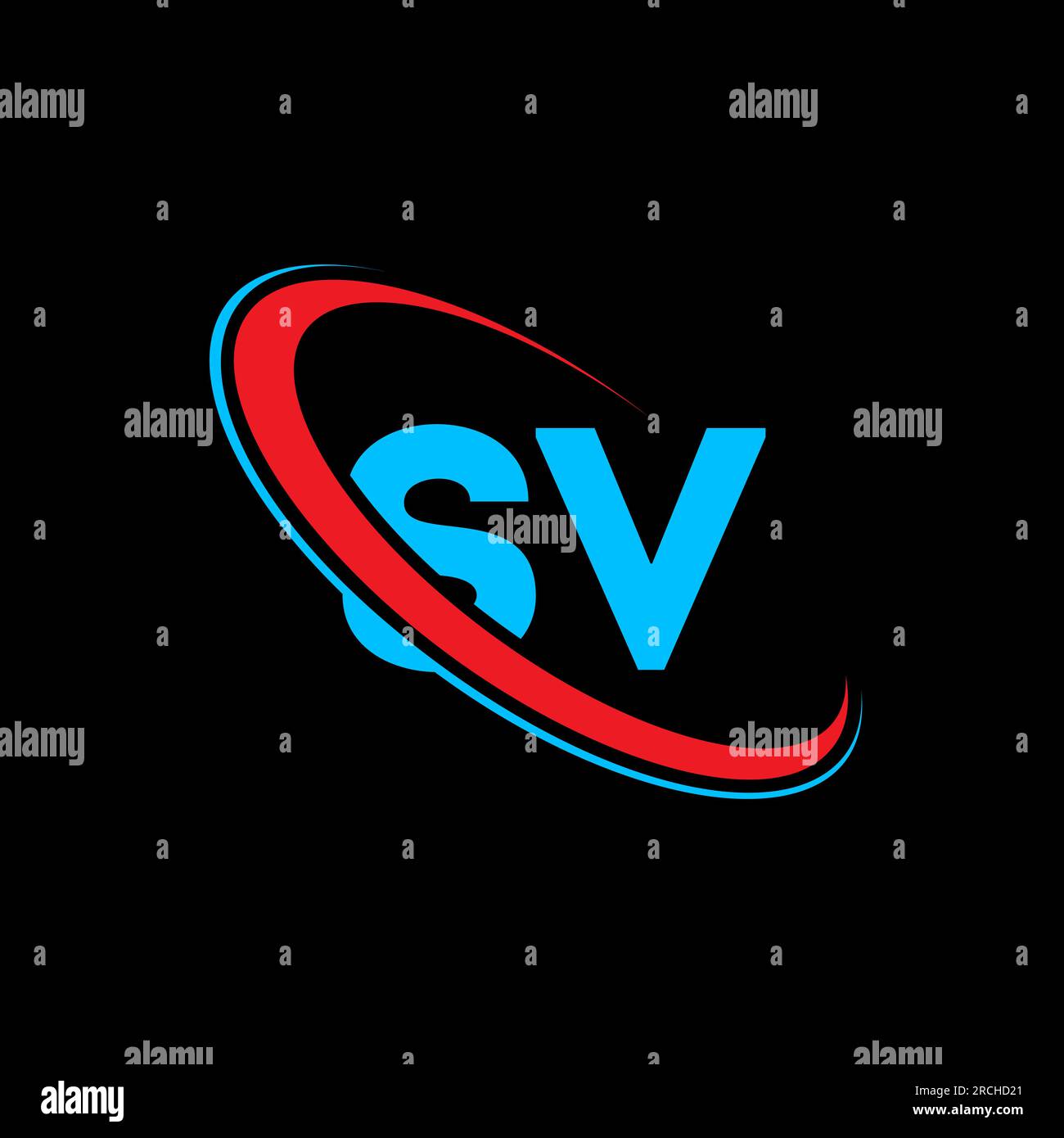 SV S V letter logo design. Initial letter SV linked circle uppercase ... SV S V letter logo design. Initial letter SV linked circle uppercase ...
