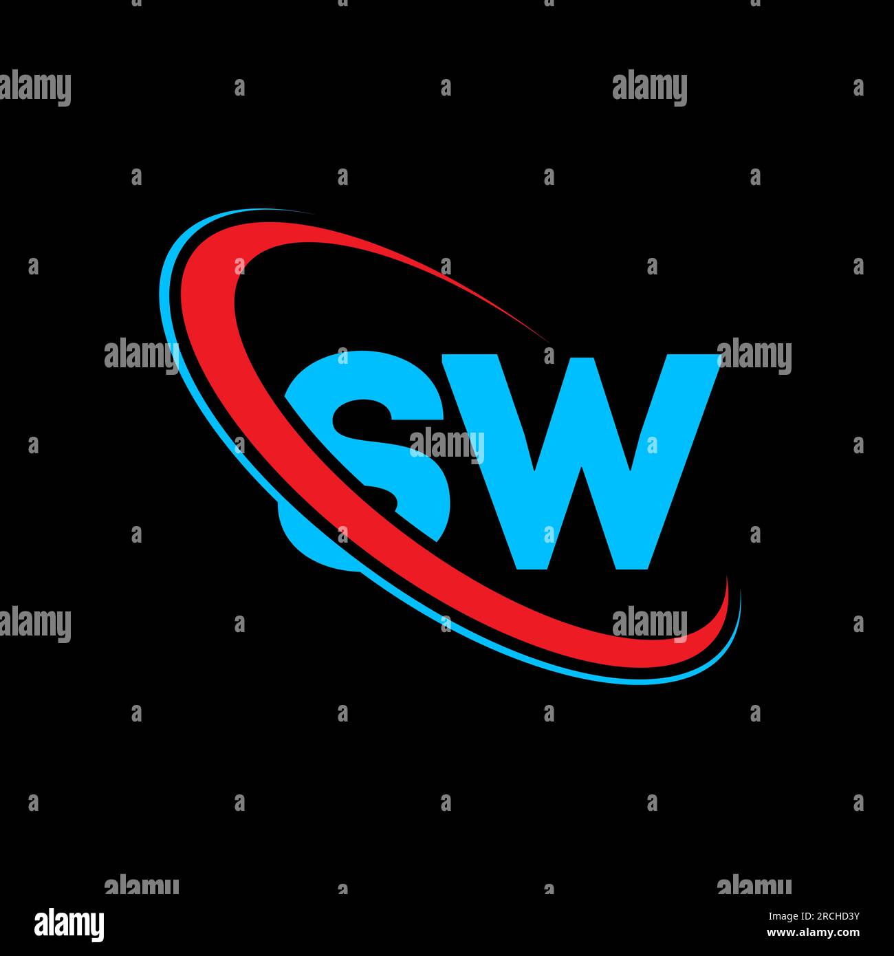 SW S W letter logo design. Initial letter SW linked circle uppercase ... SW S W letter logo design. Initial letter SW linked circle uppercase ...