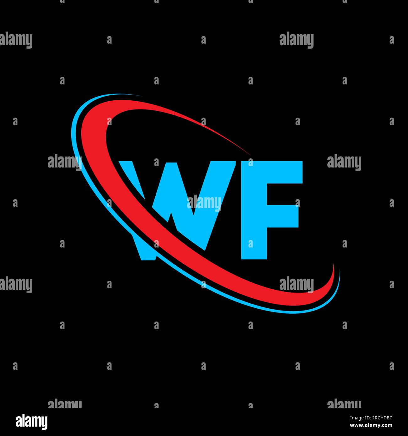 WF W F letter logo design. Initial letter WF linked circle uppercase ... WF W F letter logo design. Initial letter WF linked circle uppercase ...
