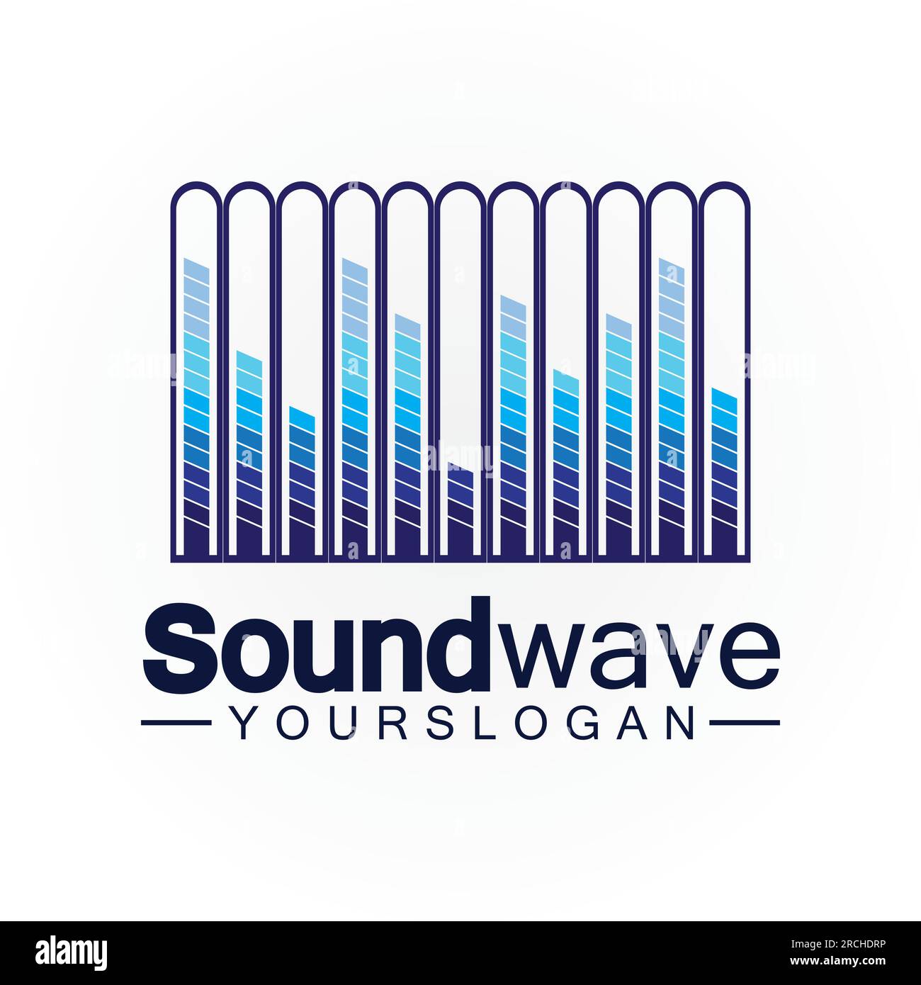 Sound wave logo and symbol vector Stock Vector Image & Art - Alamy