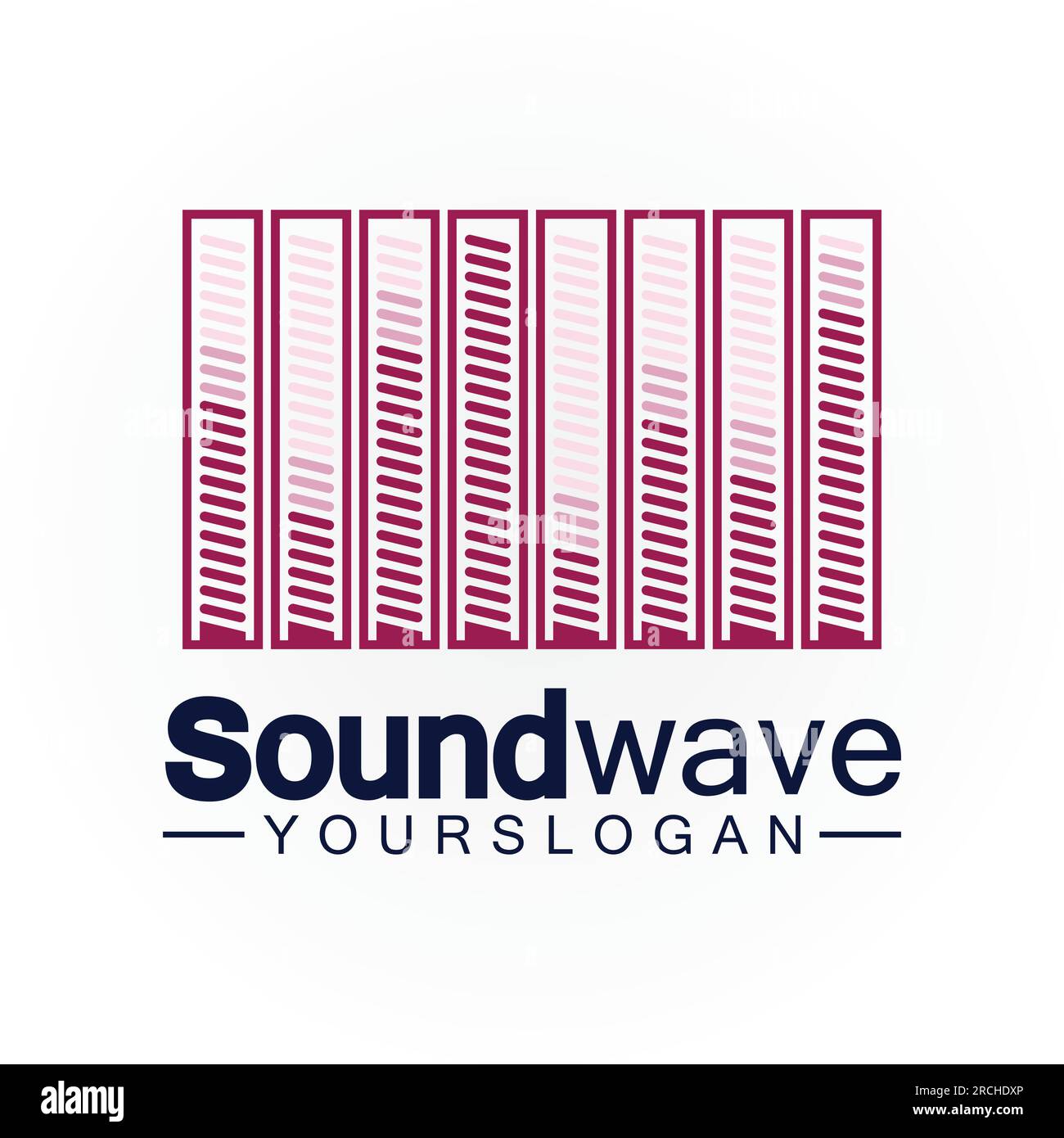 Sound wave logo and symbol vector Stock Vector Image & Art - Alamy