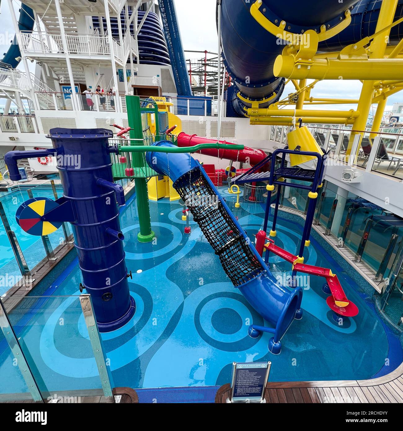 Orlando, FL USA-January 8, 2022: The family pool area on the Norwegian ...