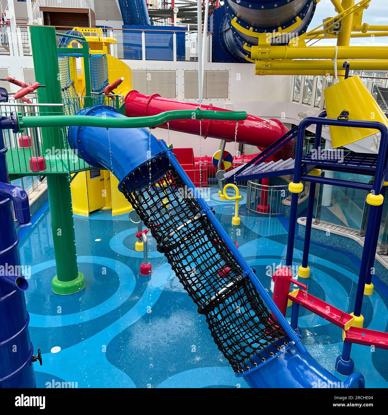 Orlando, FL USA-January 8, 2022: The family pool area on the Norwegian ...