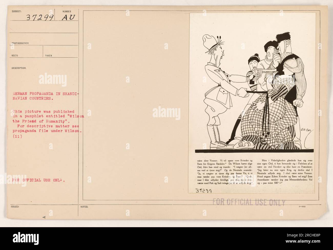 This photograph shows German propaganda that was distributed in ...