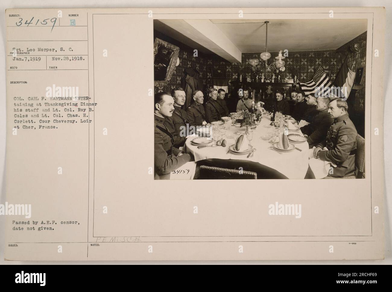 Lt col roy b coles hi-res stock photography and images - Alamy