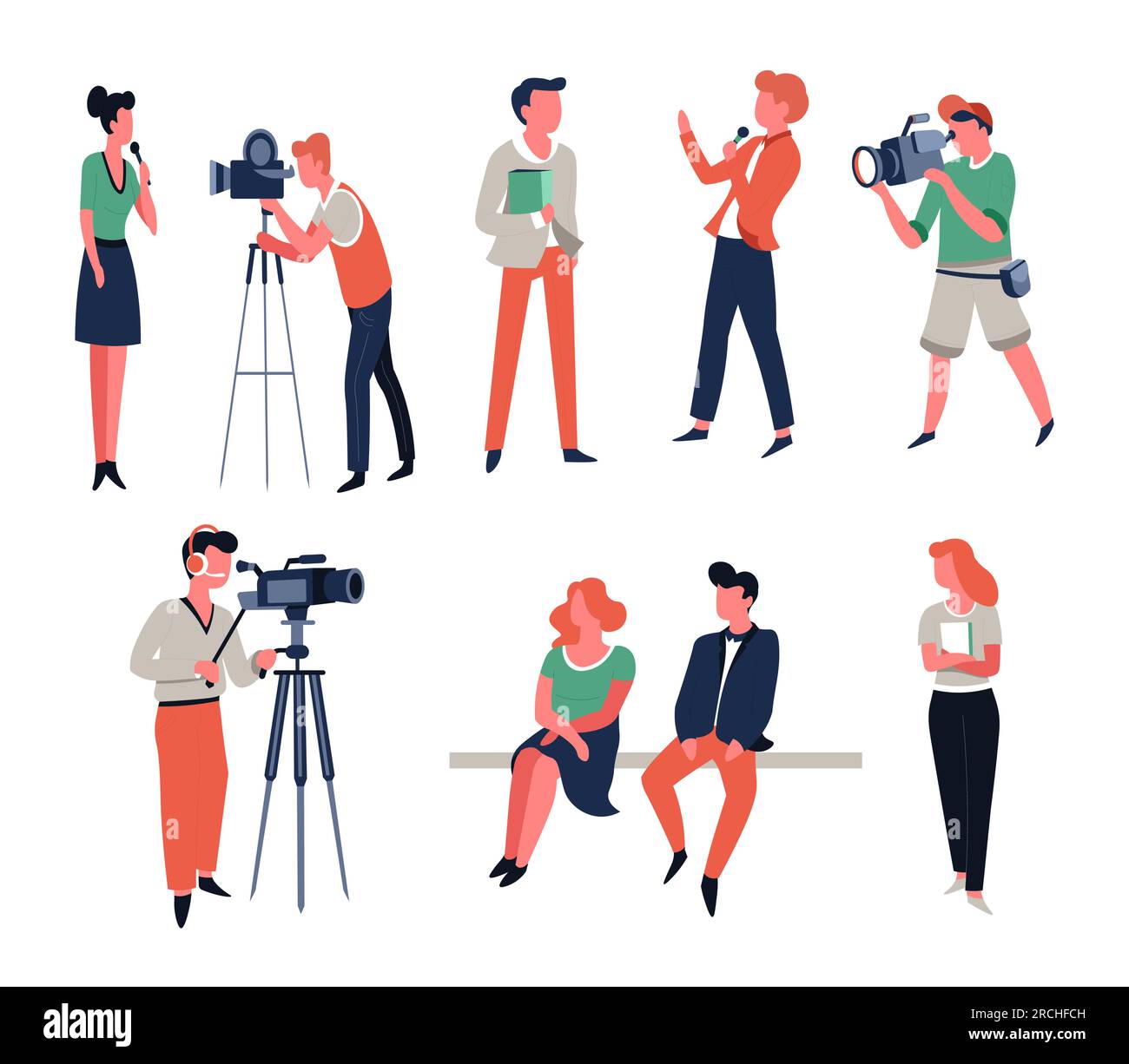 Filming interview home Cut Out Stock Images & Pictures - Alamy
