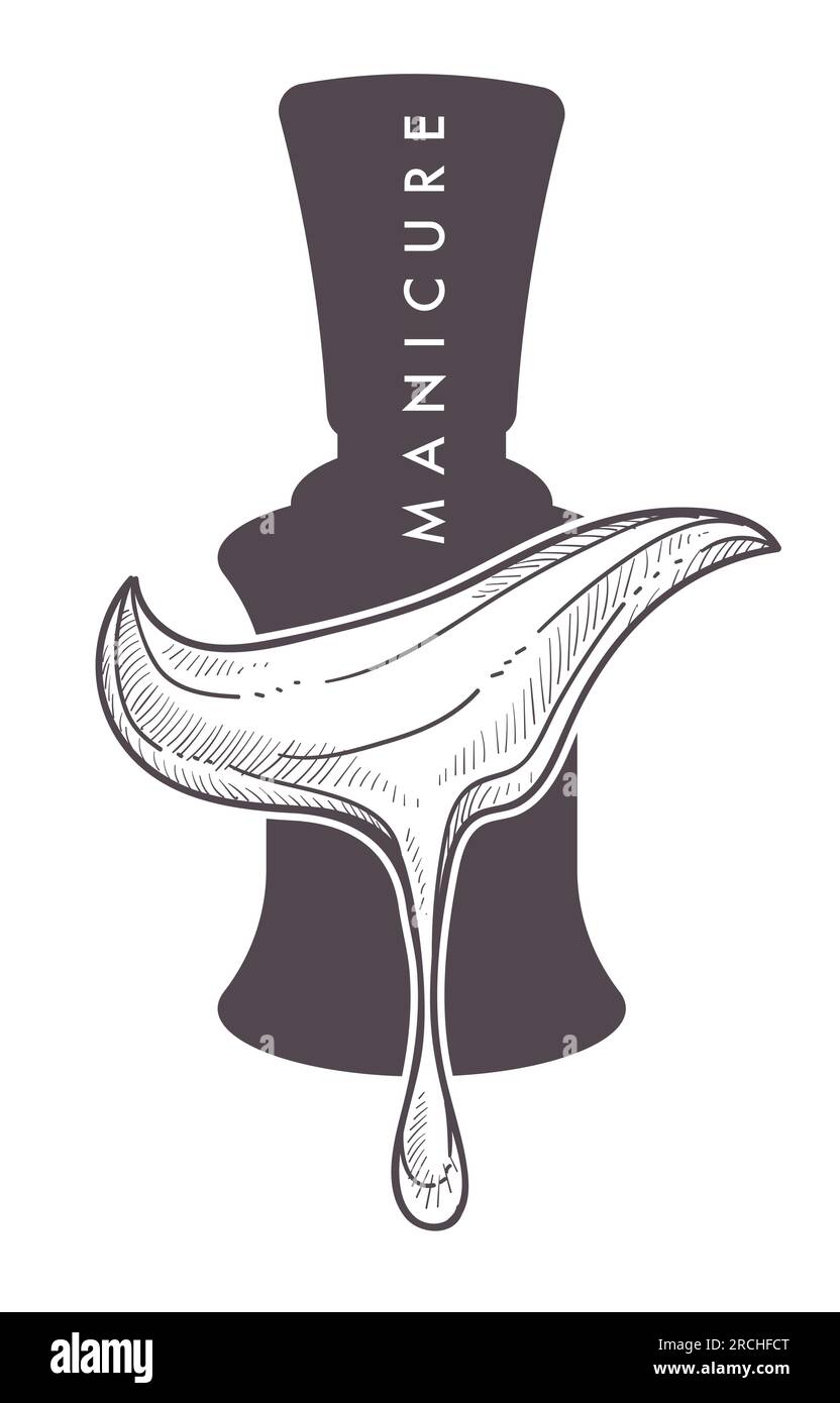 Toenail varnish Stock Vector Images - Alamy