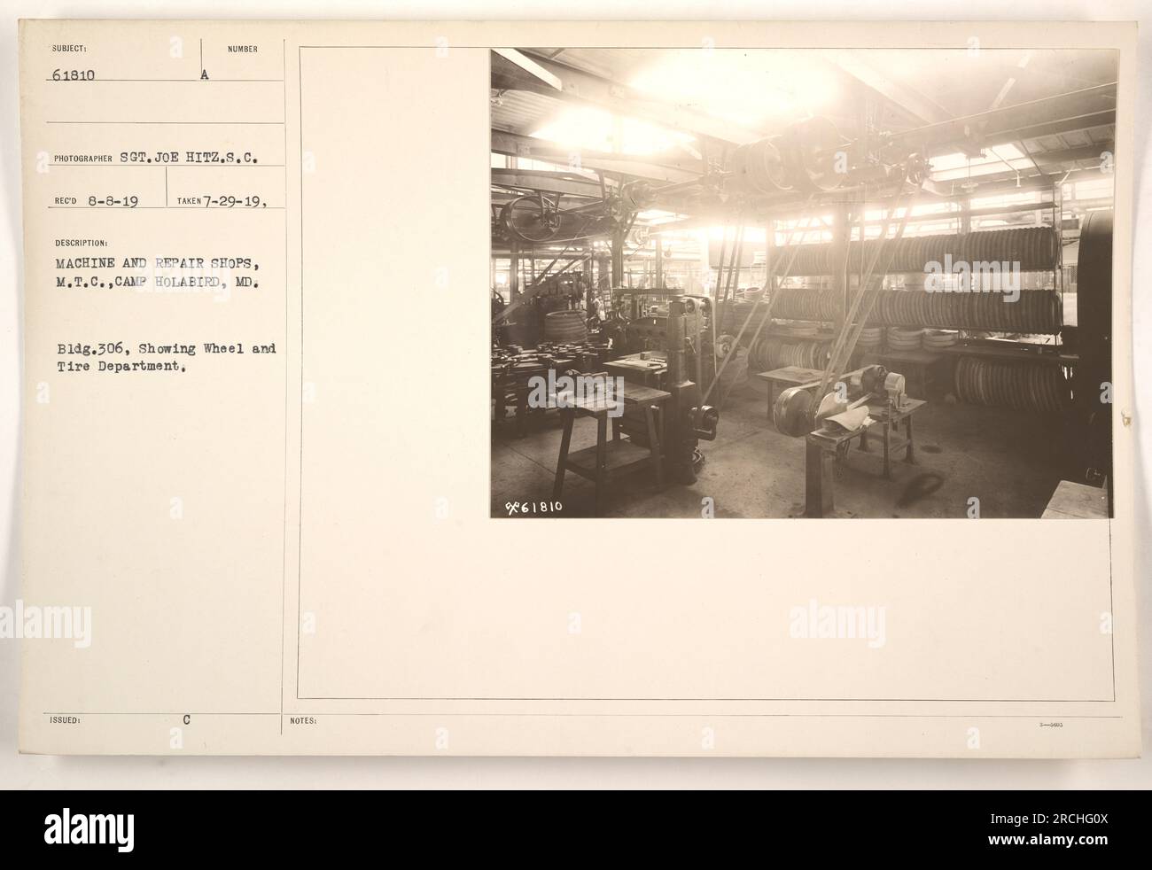 "Photograph showing the exterior of Bldg. 306, Repair and Machine Shops ...