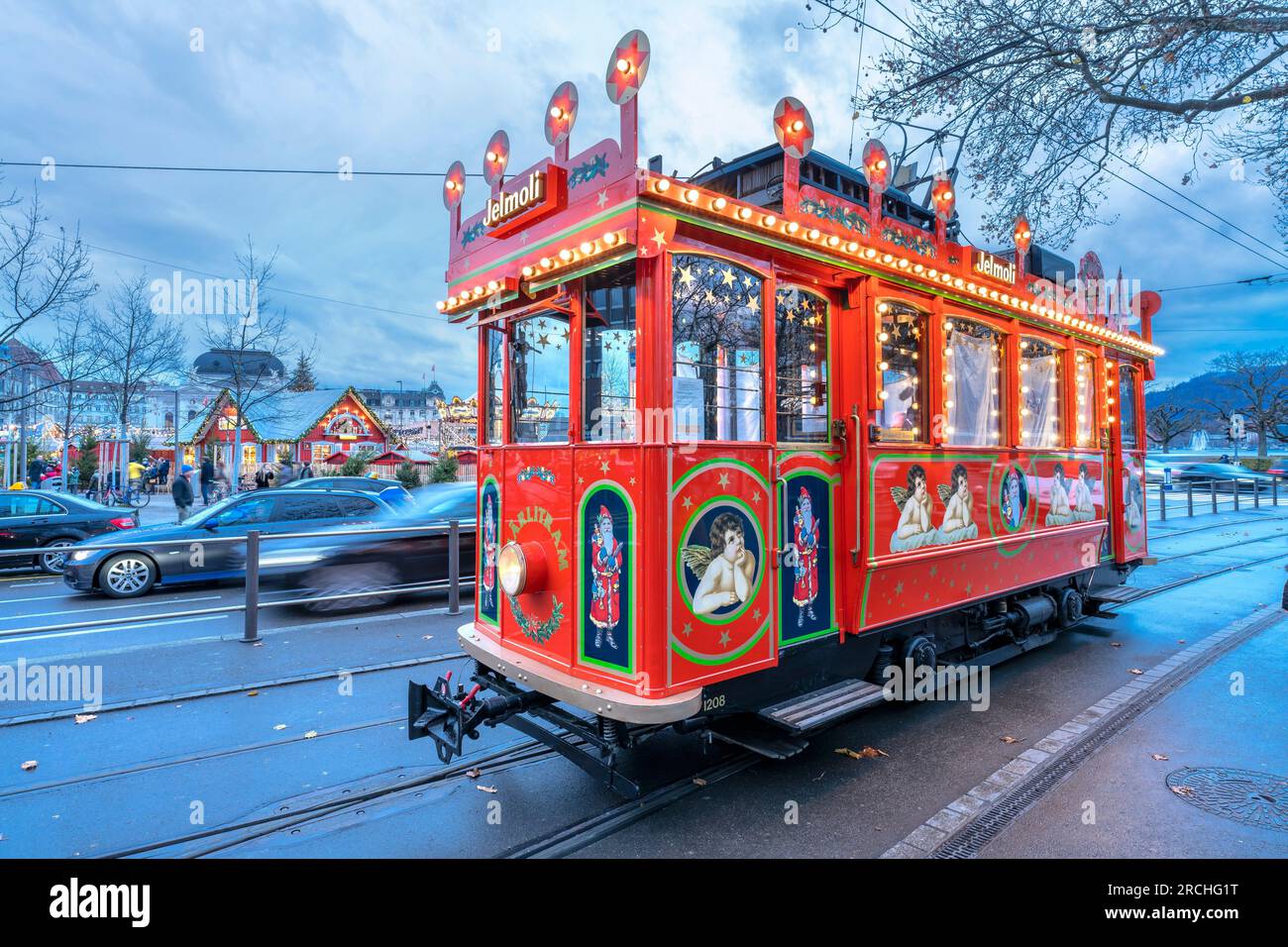 Opera House Christmas market, Zurich, Switzerland Stock Photo - Alamy