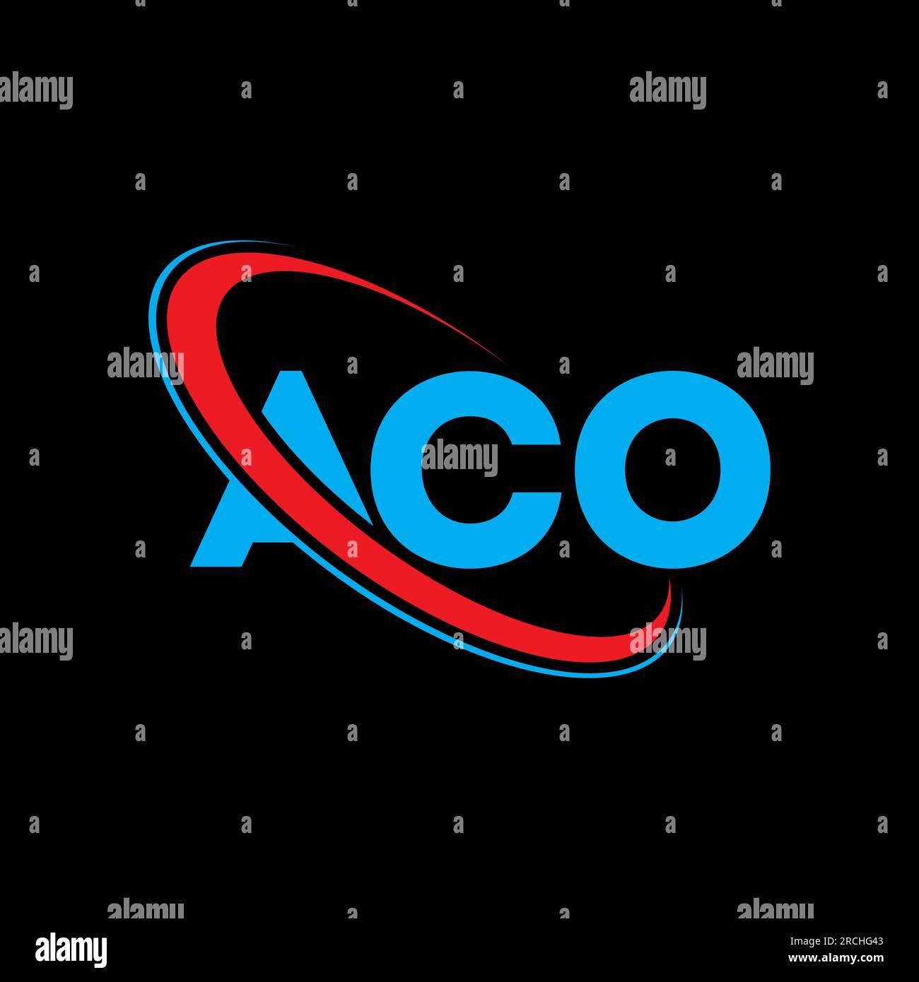 ACO logo. ACO letter. ACO letter logo design. Intitials ACO logo linked ...