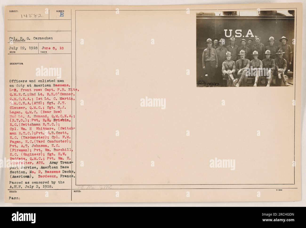 Pvt a t johnson hi-res stock photography and images - Alamy