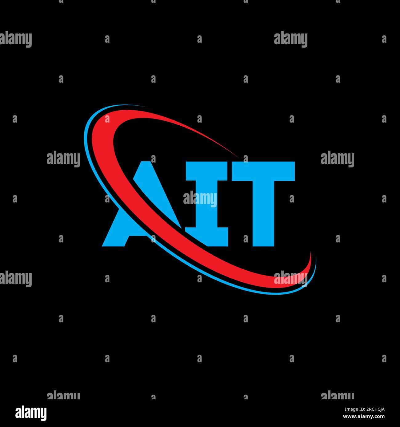 AIT logo. AIT letter. AIT letter logo design. Initials AIT logo linked ...