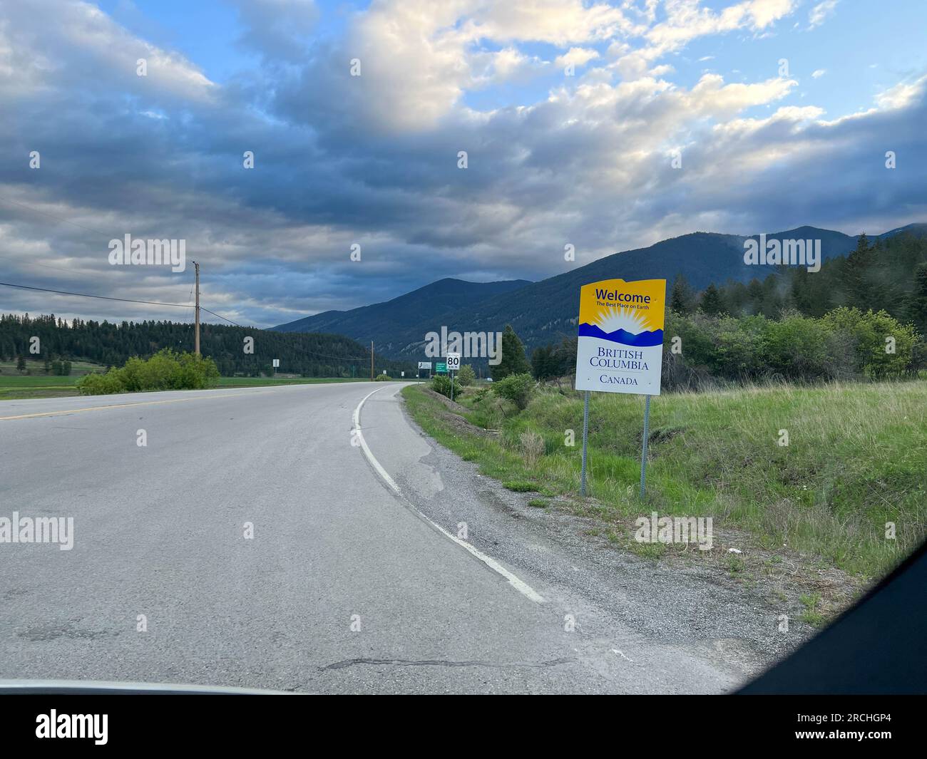 Welcome to canada sign border hi-res stock photography and images - Alamy
