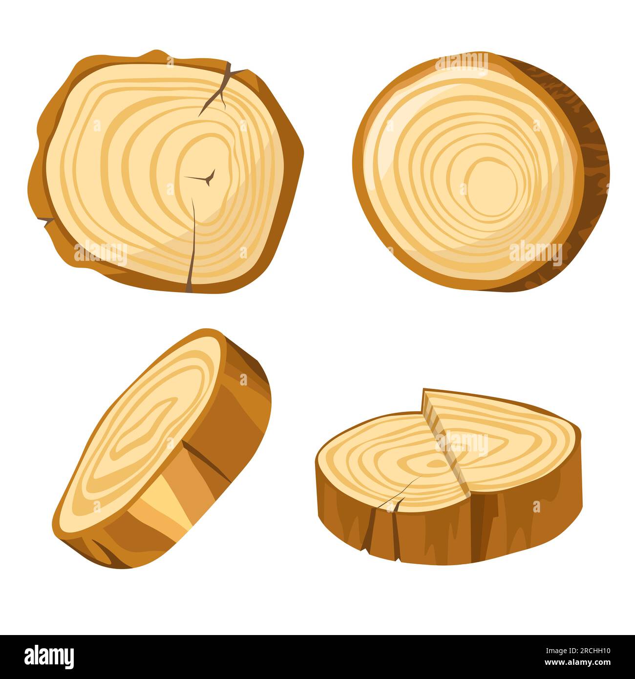 Timber slice Stock Vector Images - Alamy