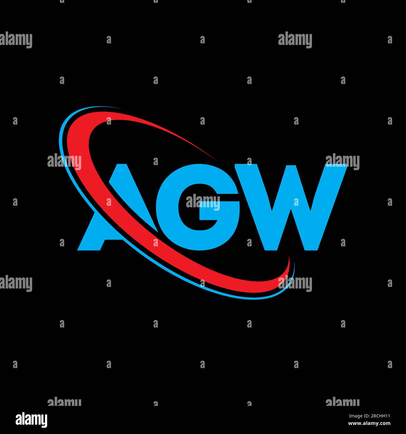 AGW logo. AGW letter. AGW letter logo design. Initials AGW logo linked with circle and uppercase ...