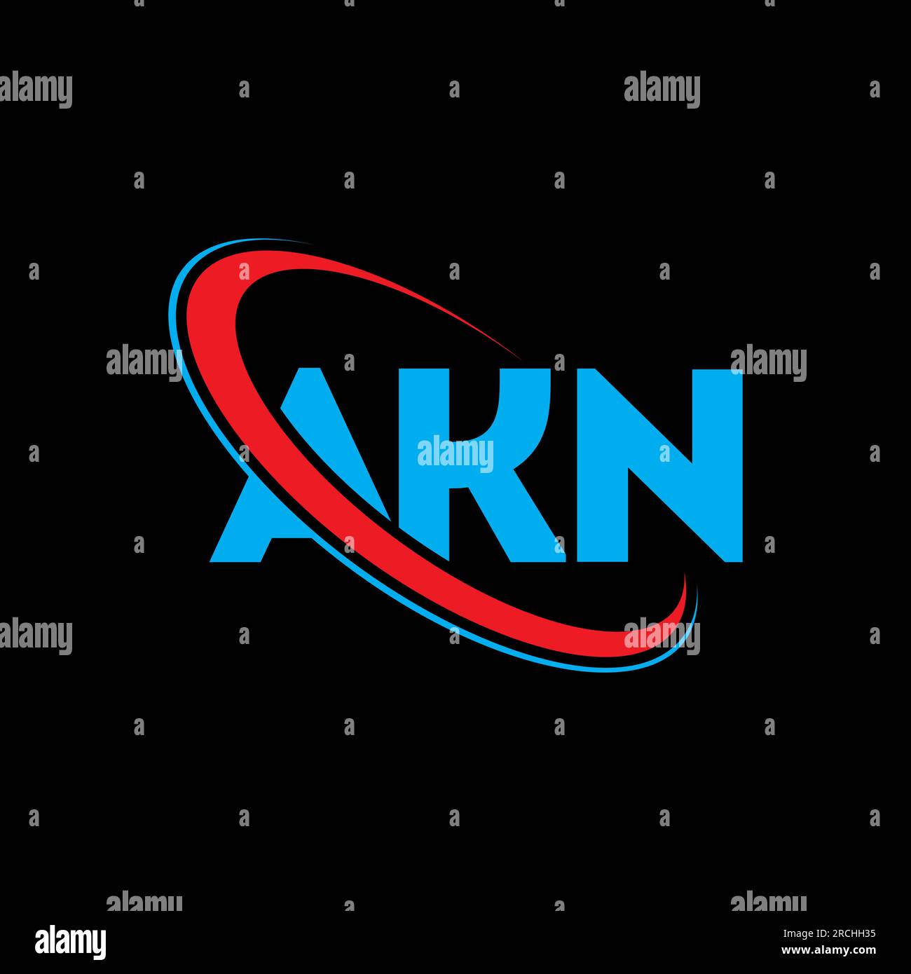 AKN logo. AKN letter. AKN letter logo design. Initials AKN logo linked ...
