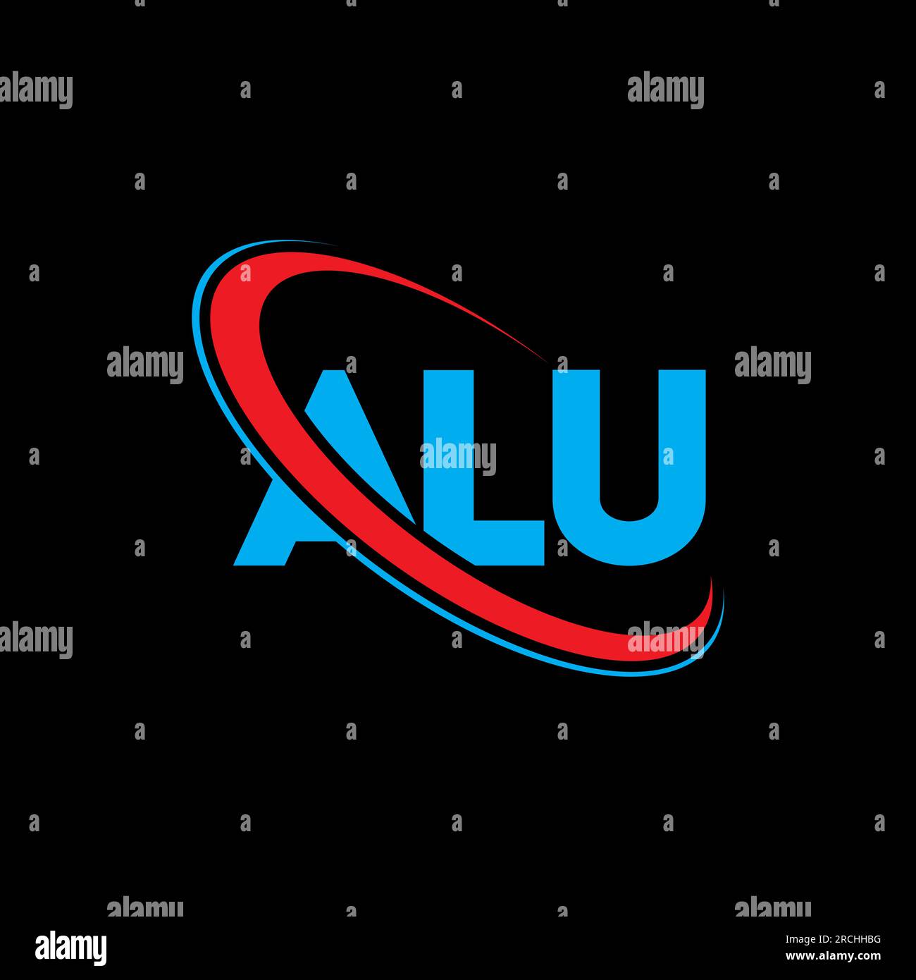 ALU logo. ALU letter. ALU letter logo design. Initials ALU logo linked ...