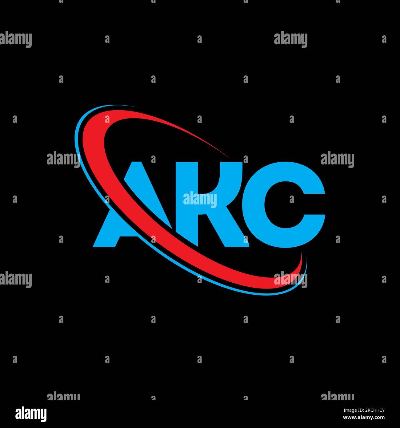 AKC logo. AKC letter. AKC letter logo design. Initials AKC logo linked ...