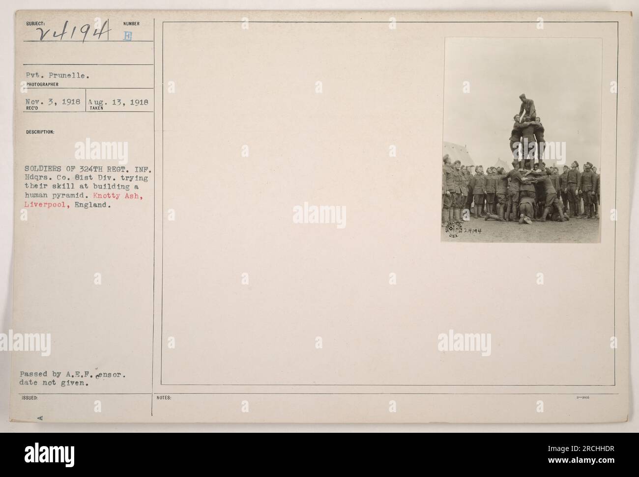 Soldiers of the 324th Regiment Infantry, Headquarters Company 81st ...