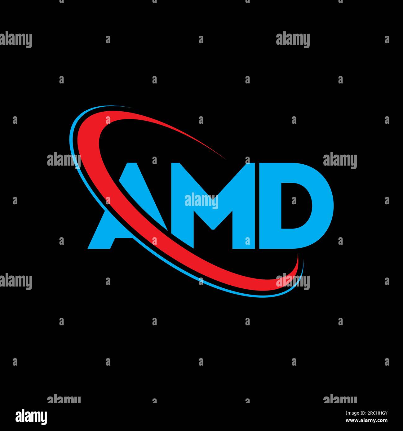 AMD logo. AMD letter. AMD letter logo design. Initials AMD logo linked ...