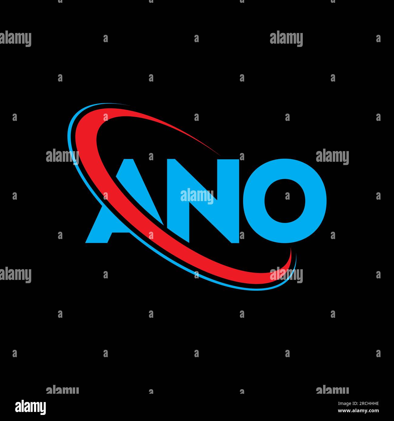 ANO logo. ANO letter. ANO letter logo design. Initials ANO logo linked ...