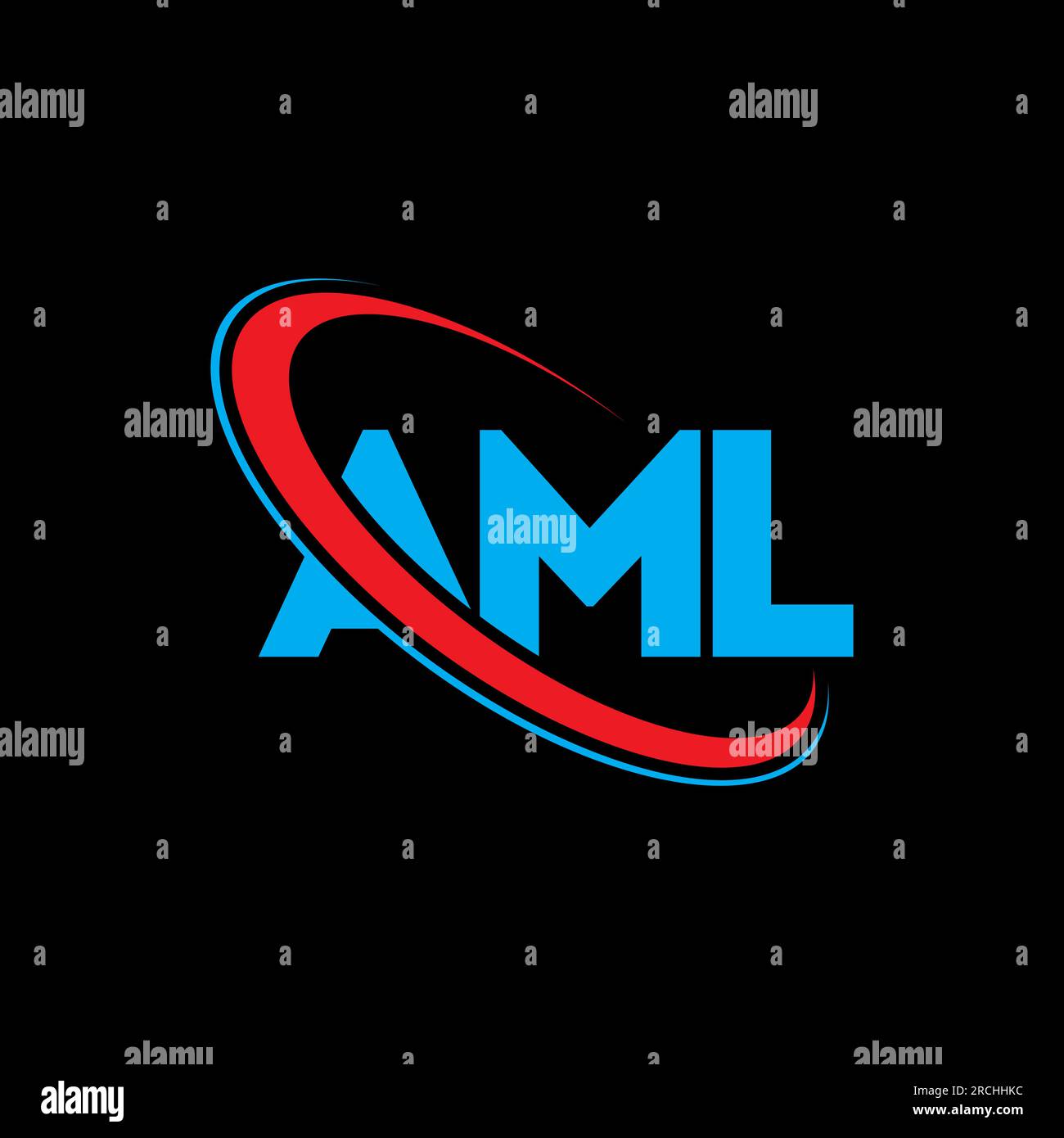 AML logo. AML letter. AML letter logo design. Initials AML logo linked ...