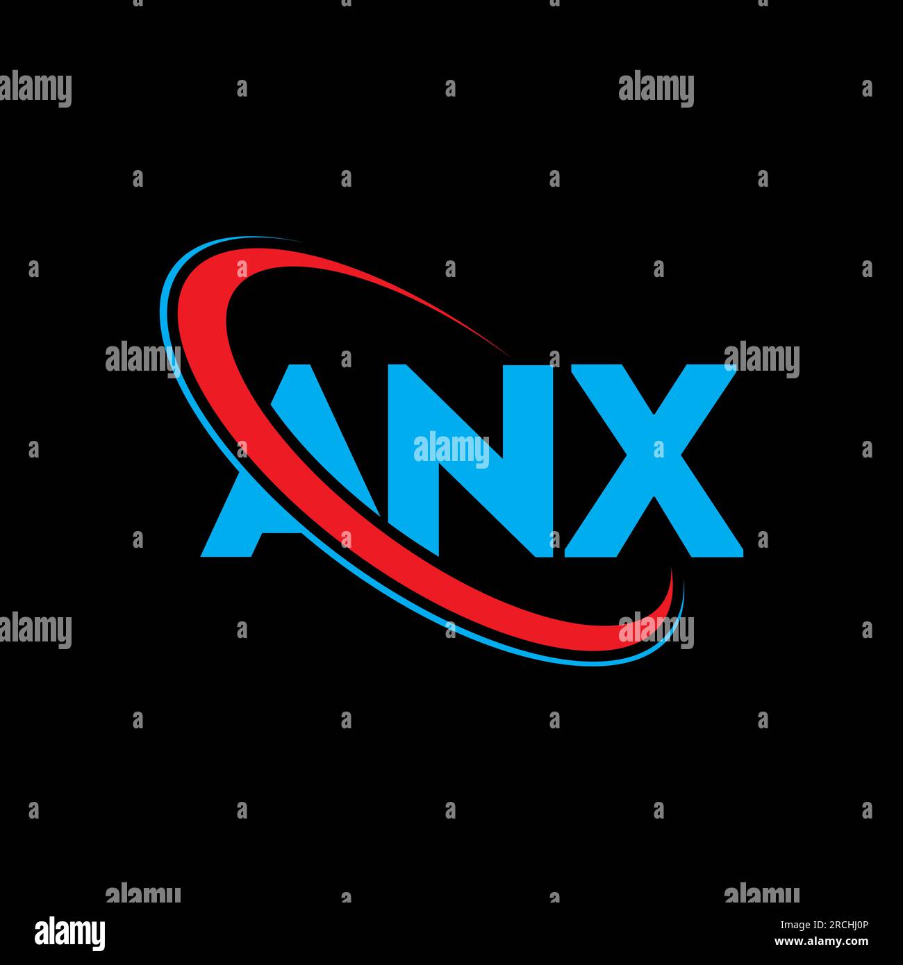 ANX logo. ANX letter. ANX letter logo design. Initials ANX logo linked ...