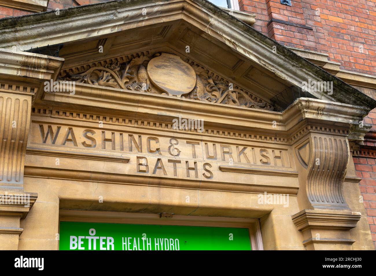 Entrance to Victorian Health Hydro Washing and Turkish Baths, built by ...