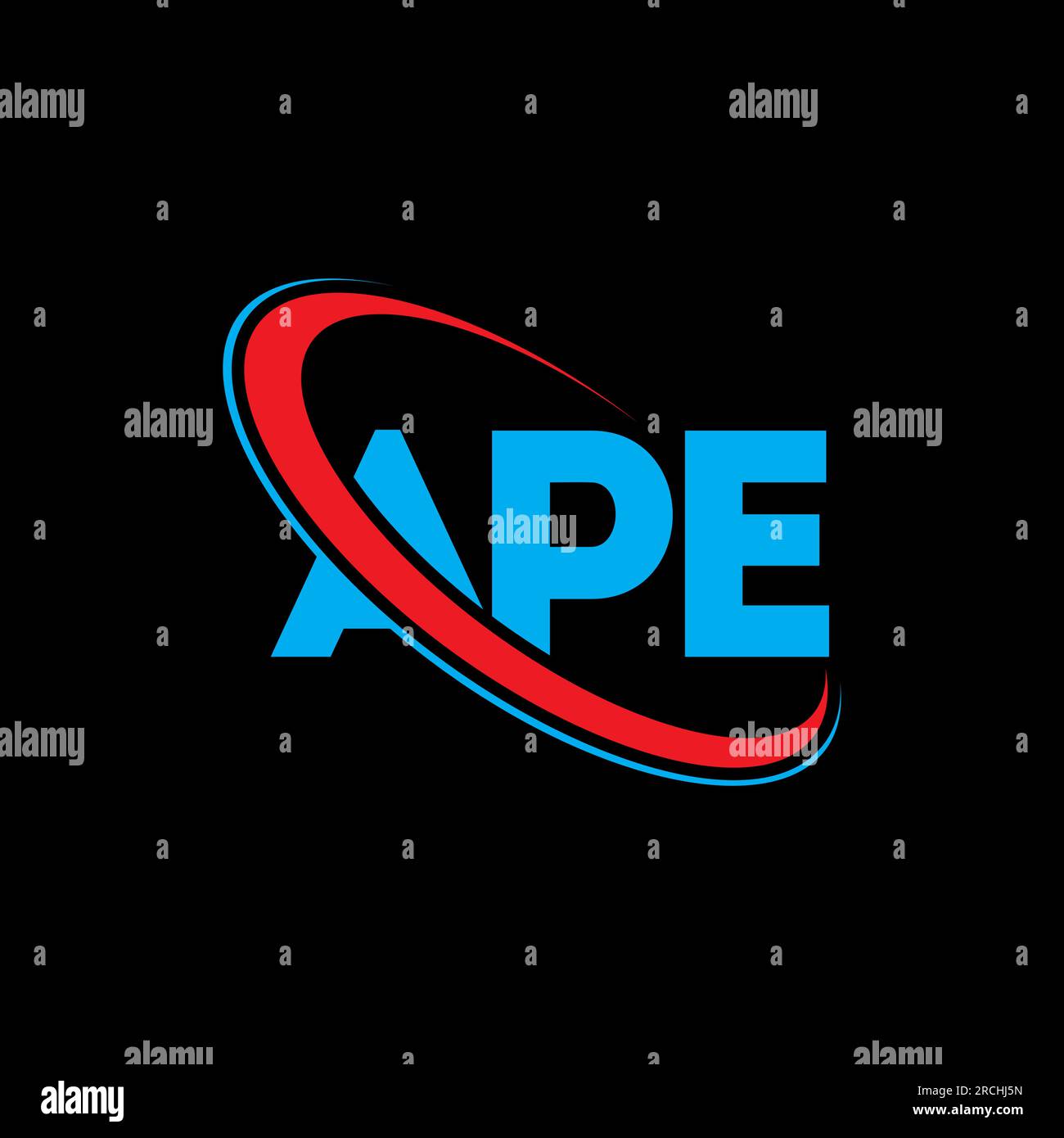 APE logo. APE letter. APE letter logo design. Initials APE logo linked with circle and uppercase ...