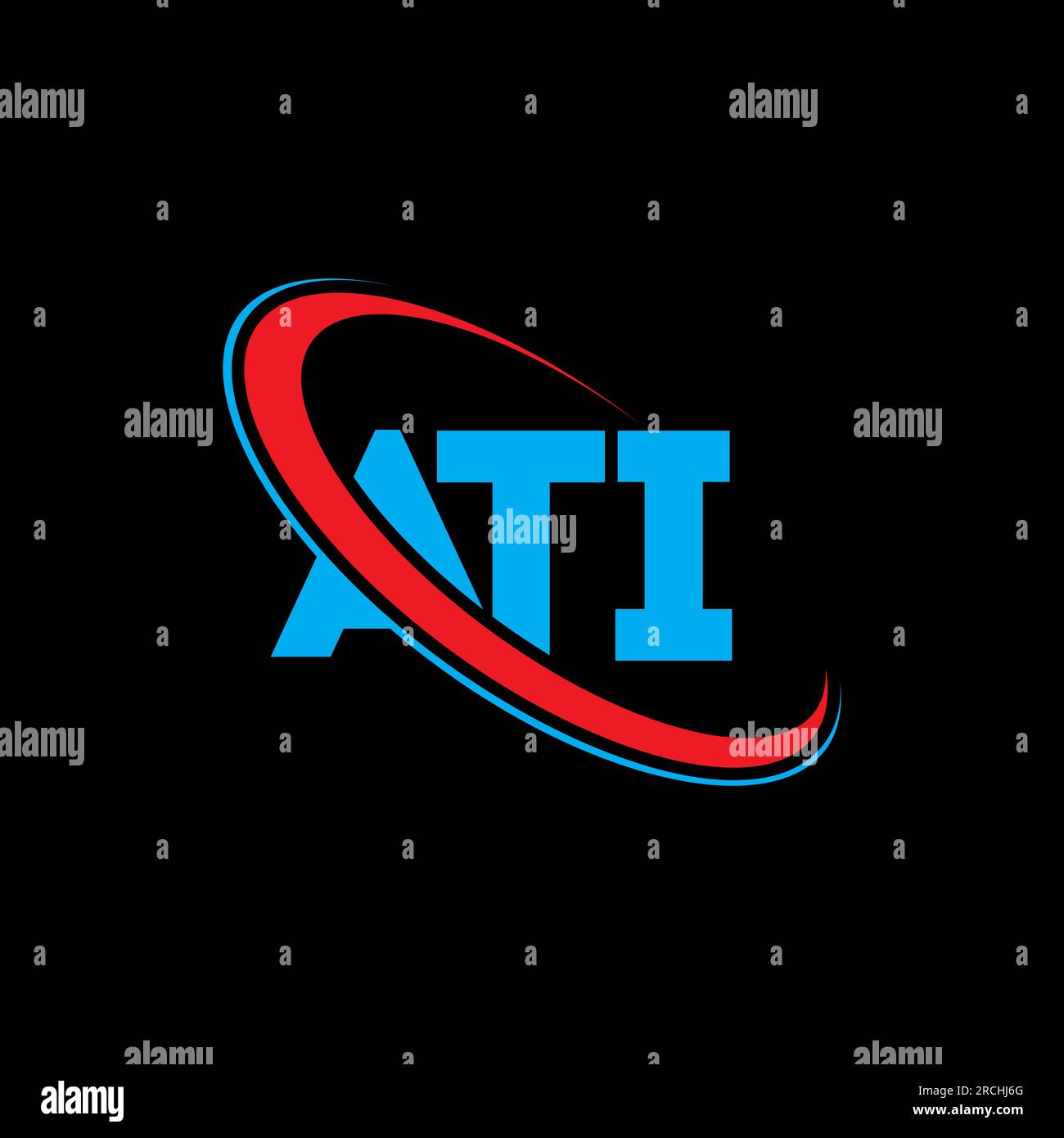 ATI logo. ATI letter. ATI letter logo design. Initials ATI logo linked ...