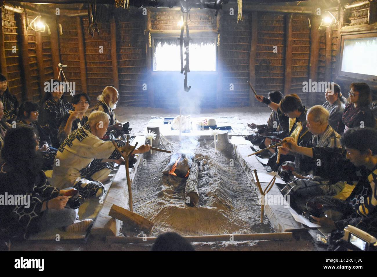 "Kamuinomi," a ritual of the Ainu indigenous people, is performed in ...