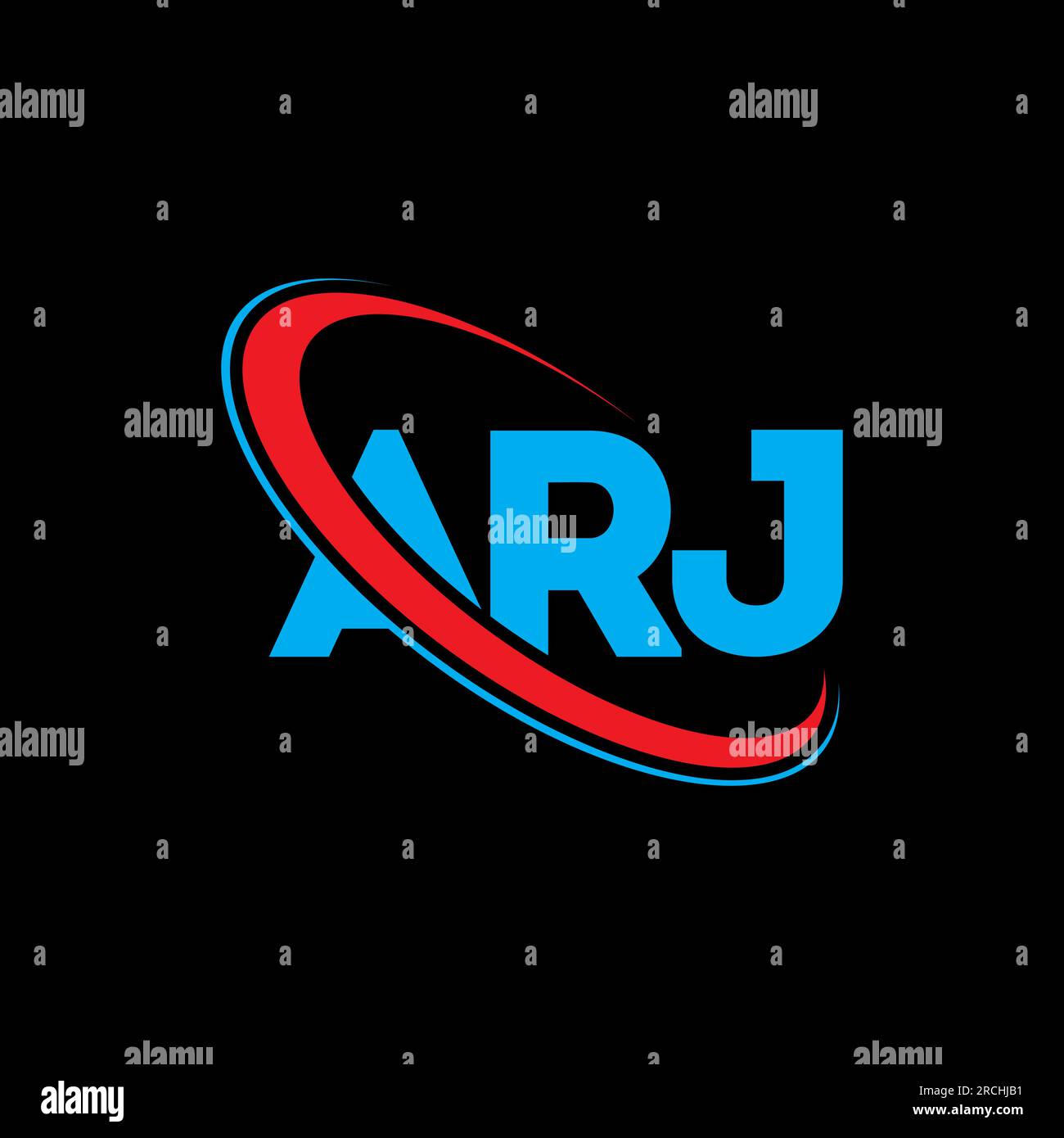 ARJ logo. ARJ letter. ARJ letter logo design. Initials ARJ logo linked ...