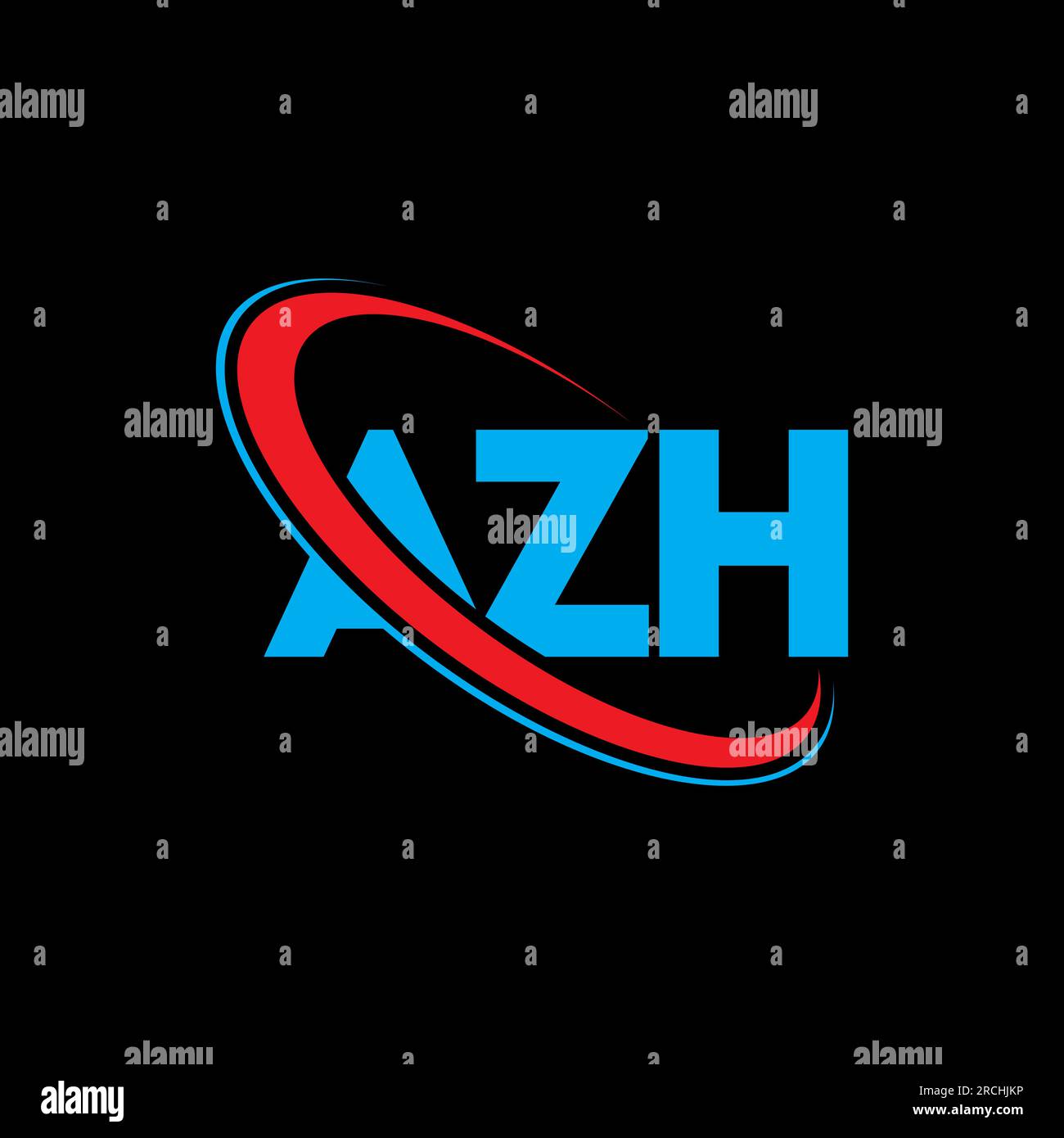 AZH logo. AZH letter. AZH letter logo design. Initials AZH logo linked ...