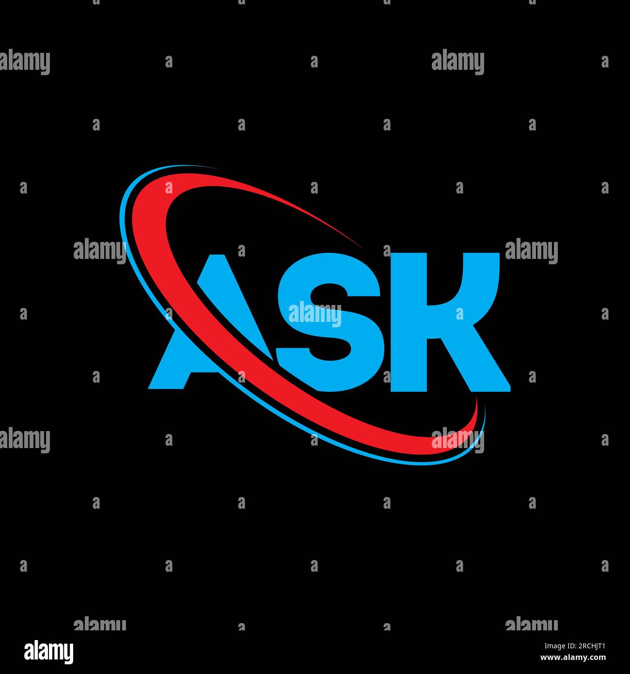 ASK logo. ASK letter. ASK letter logo design. Initials ASK logo linked ...