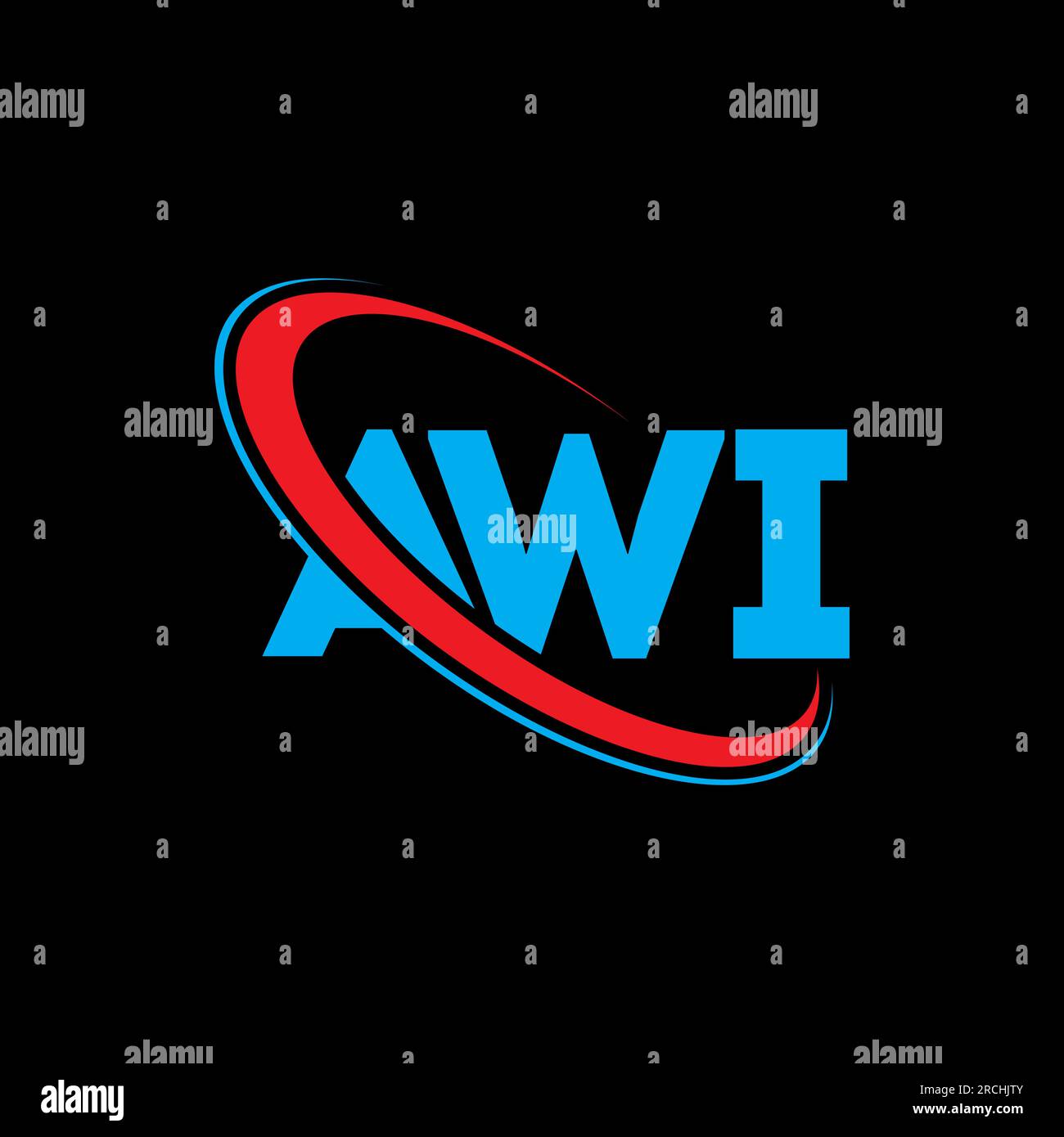 AWI logo. AWI letter. AWI letter logo design. Initials AWI logo linked with circle and uppercase ...