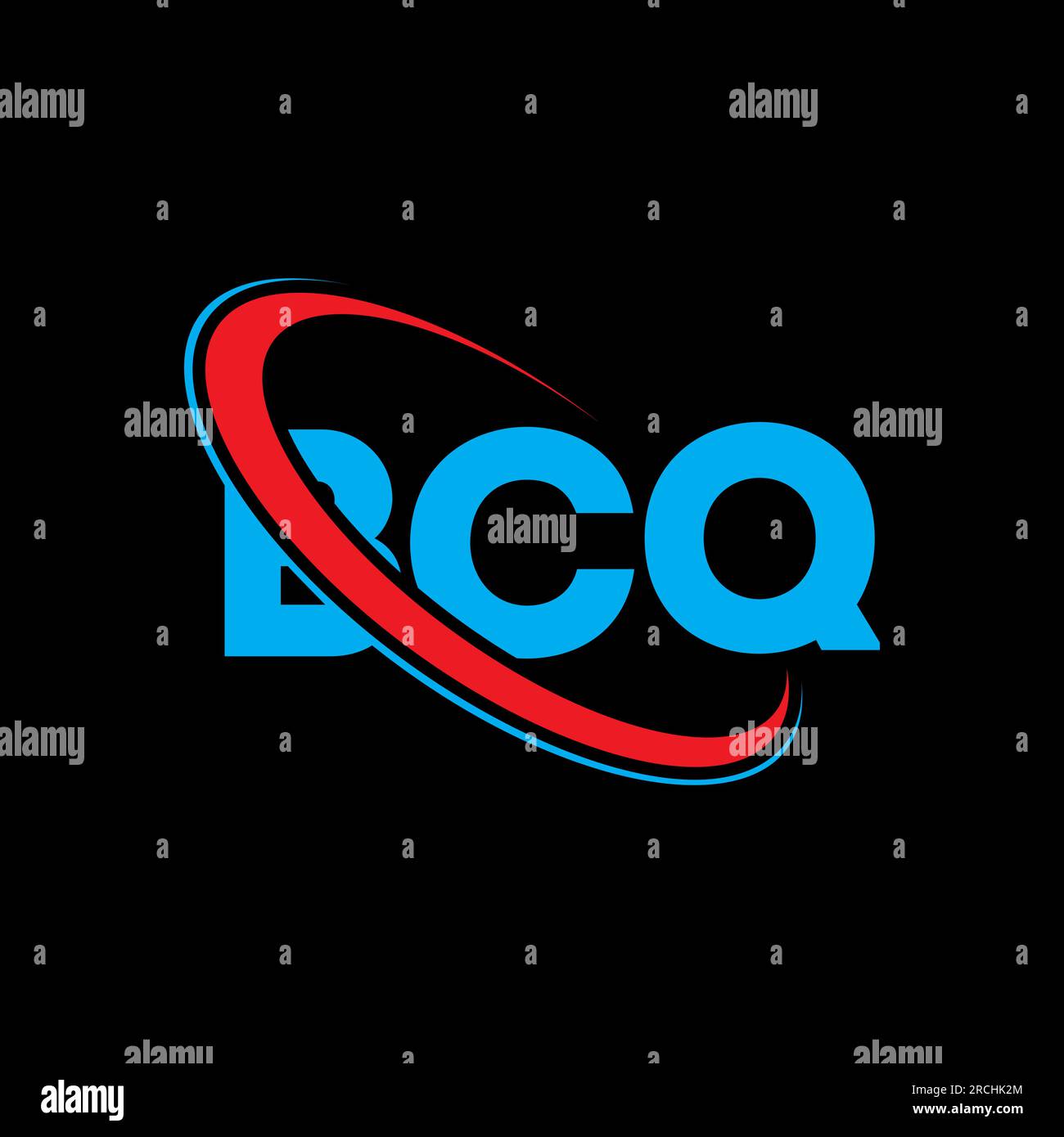 BCQ logo. BCQ letter. BCQ letter logo design. Initials BCQ logo linked ...