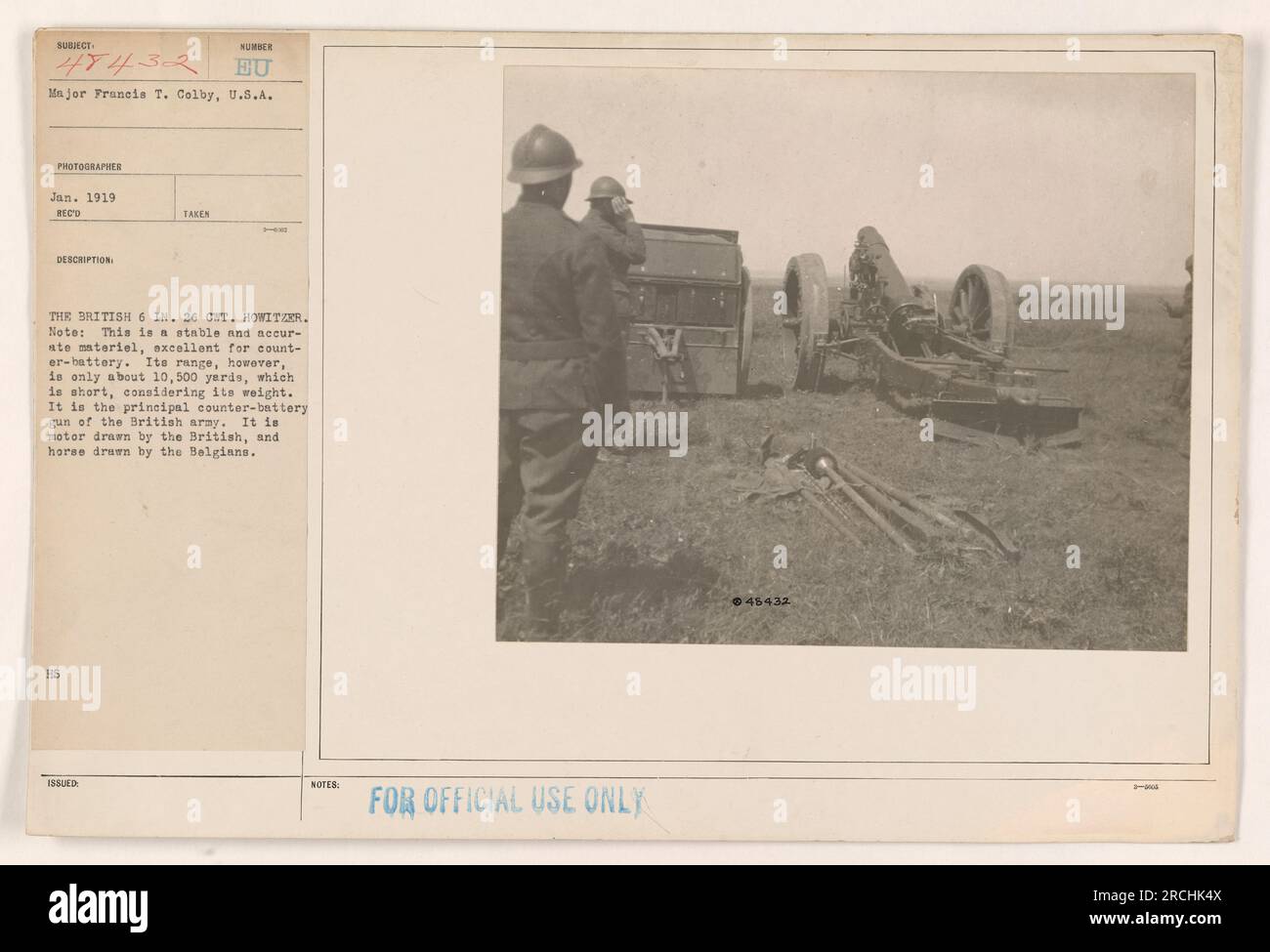 A British 6 in. 26 cwt. Howitzer, known for its stability and accuracy ...