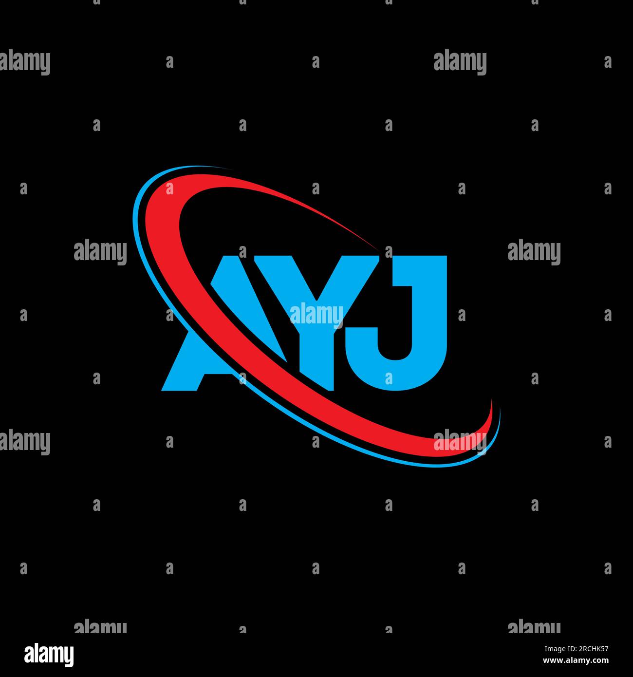 AYJ logo. AYJ letter. AYJ letter logo design. Initials AYJ logo linked ...