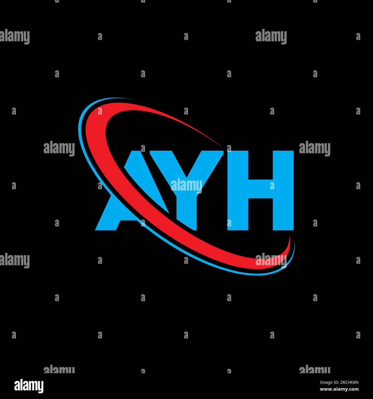 AYH logo. AYH letter. AYH letter logo design. Initials AYH logo linked ...