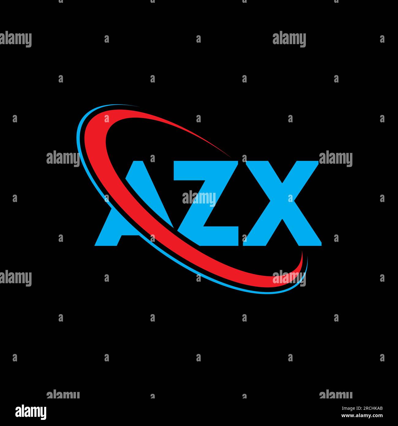 AZX logo. AZX letter. AZX letter logo design. Initials AZX logo linked with circle and uppercase ...