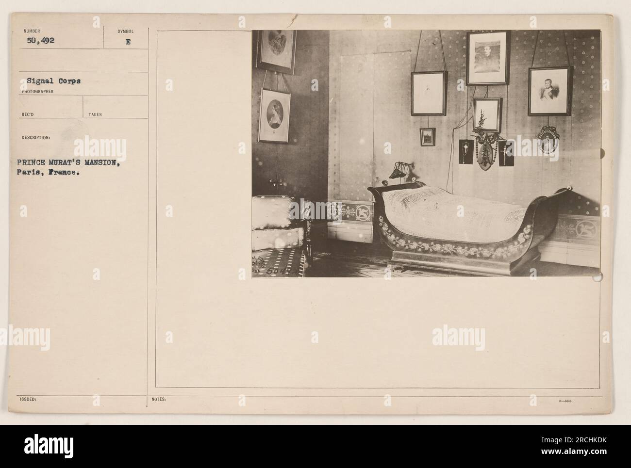 Image of Prince Murat's mansion in Paris, France. This photograph ...