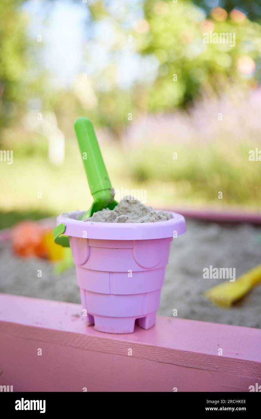 Children toys in sand box hi-res stock photography and images - Alamy